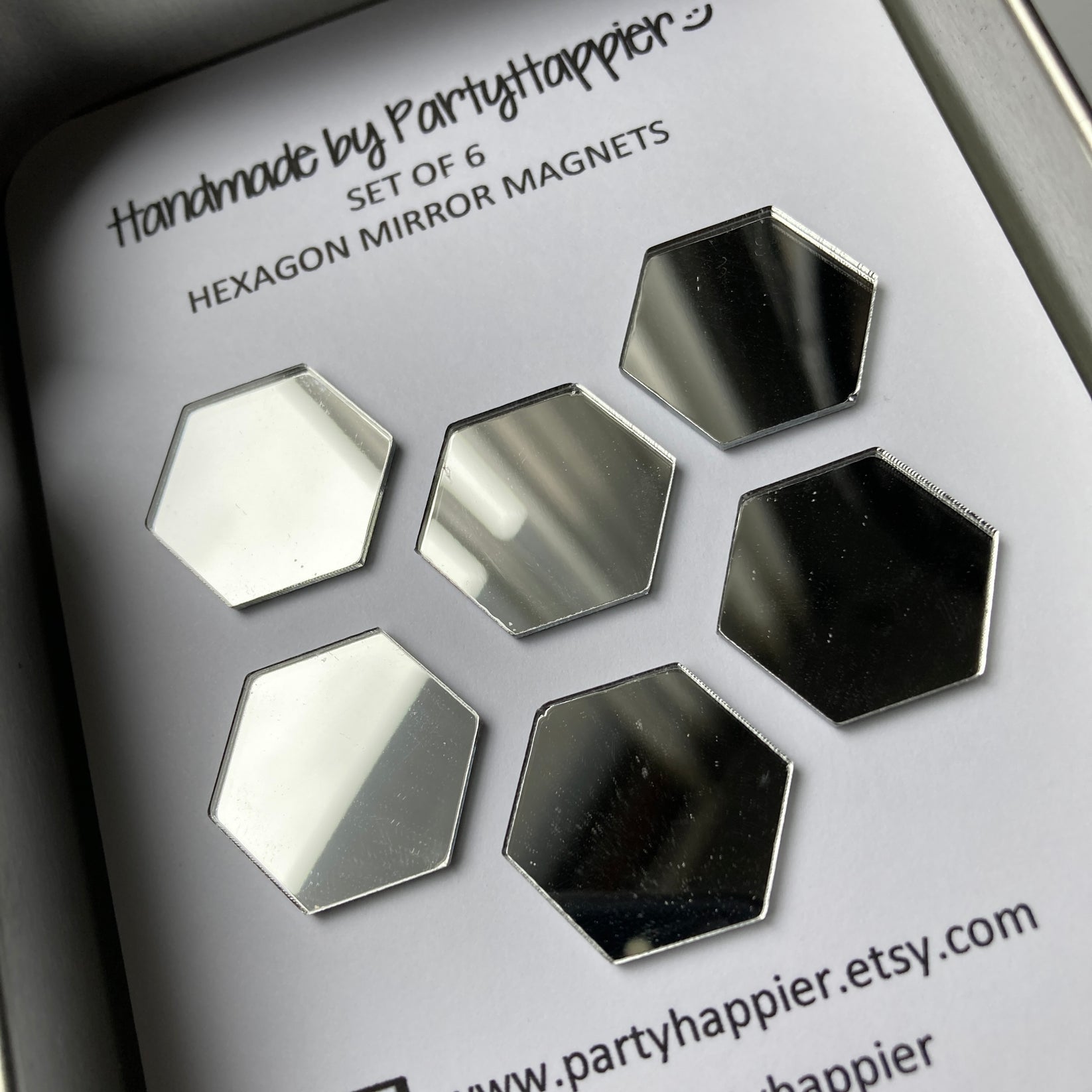 Hexagon Mirror Magnets – PartyHappier