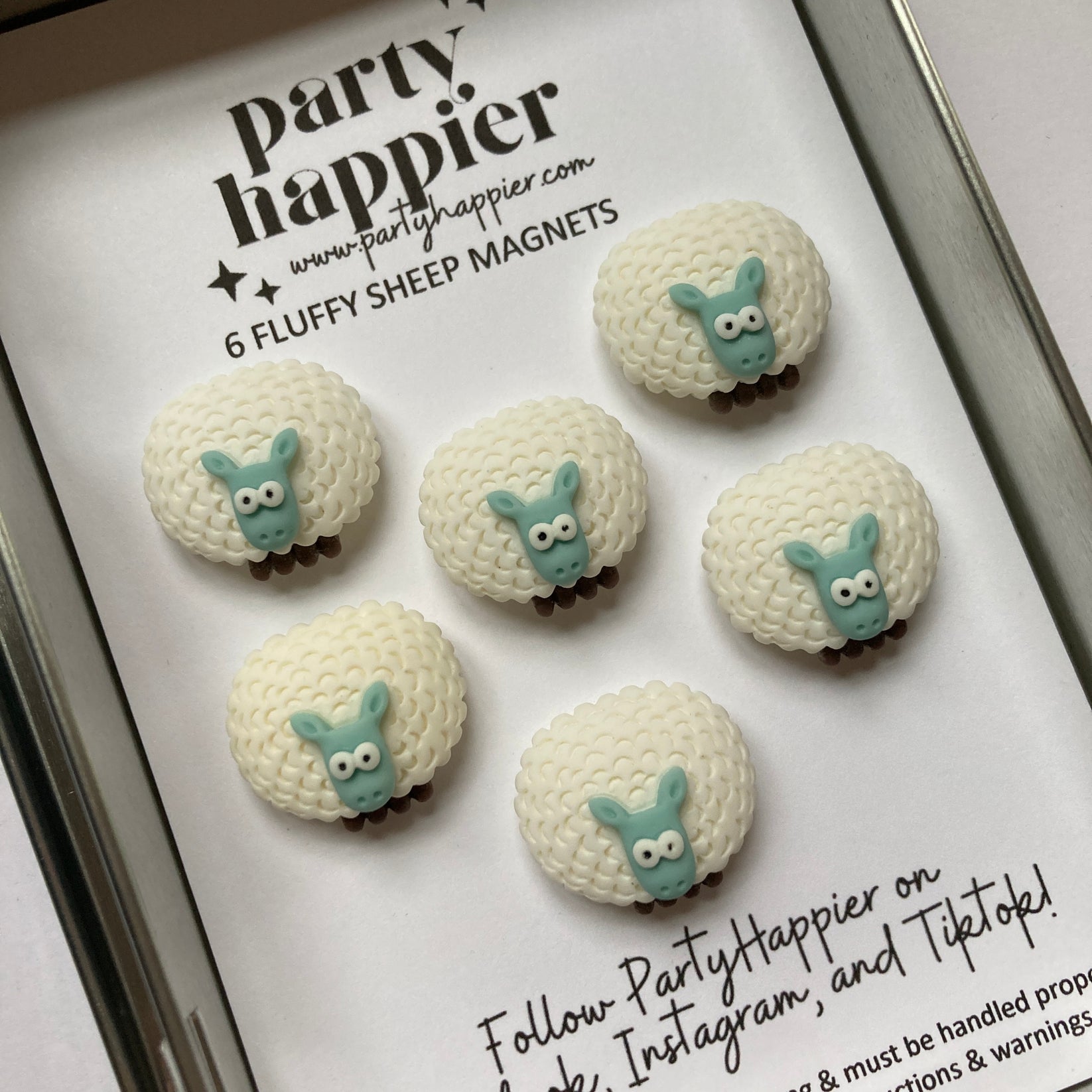 Fluffy Sheep Magnets – PartyHappier